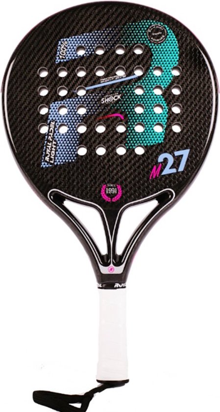 Royal Padel M27 Light LTD (Druppel) - 2023 padelracket zwart/blauw | bol