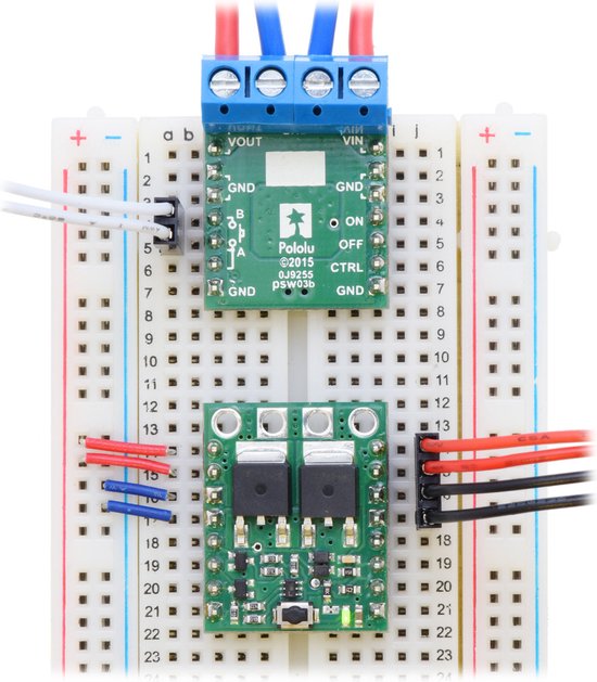 Big Pushbutton Power Switch with Reverse Voltage Protection, MP Pololu ...