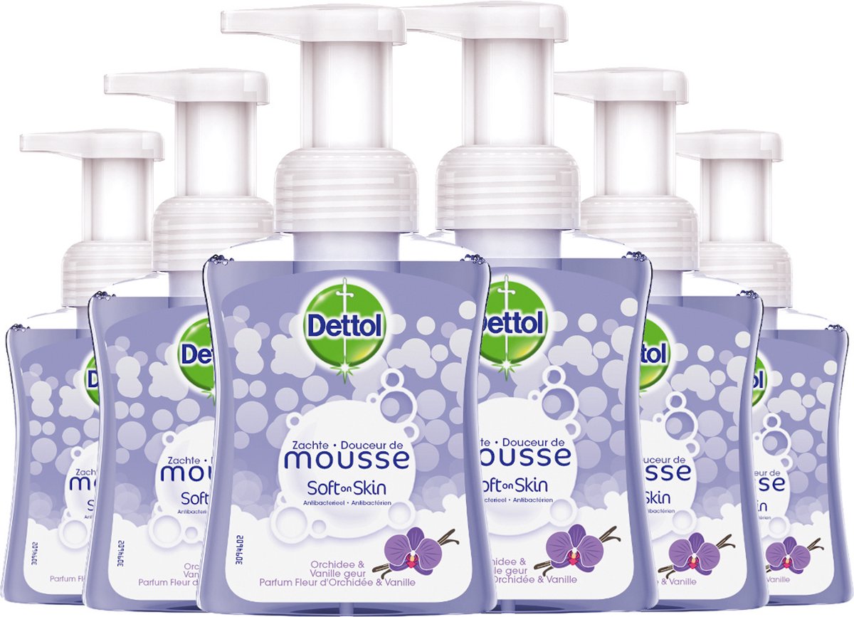 Dettol - Handzeep - Zachte Mousse - Antibacterieel - Orchidee & Vanille ...