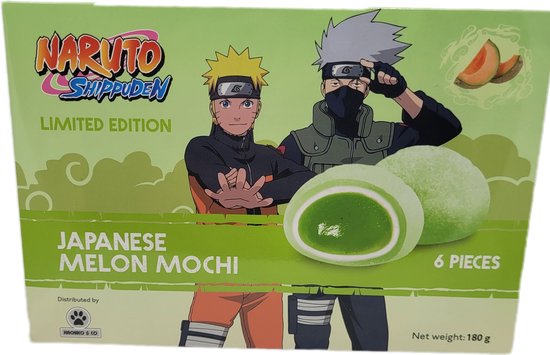 Naruto Shippuden Anime - Japanese Melon Mochi Limited Edition - 6 stuks ...