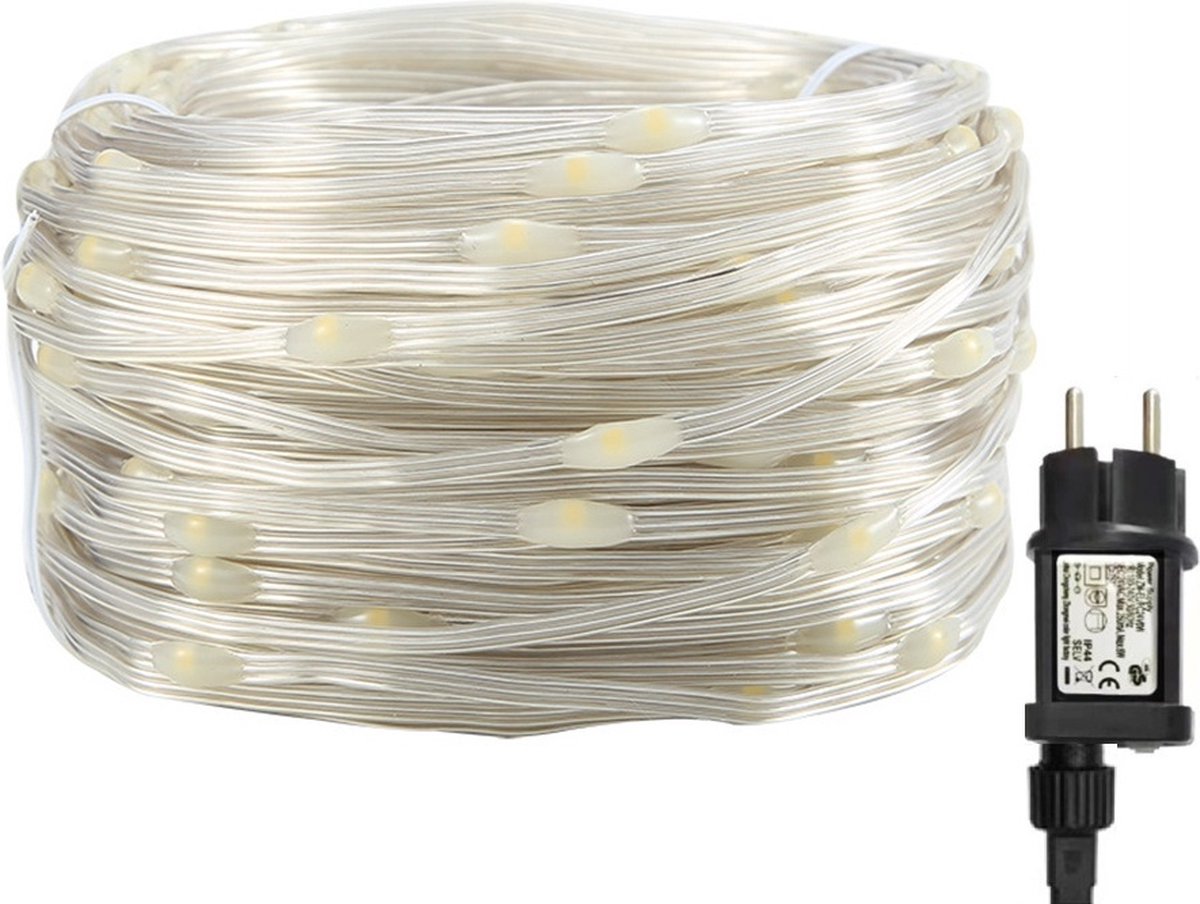 Lichtsnoer Kerstverlichting - 50 Meter - Rood - Voor Buiten | bol