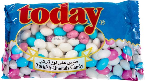 Today Dragees Mulabas (Gesuikerde amandelen) Gemixt Kleur 2 x 400 Gram ...