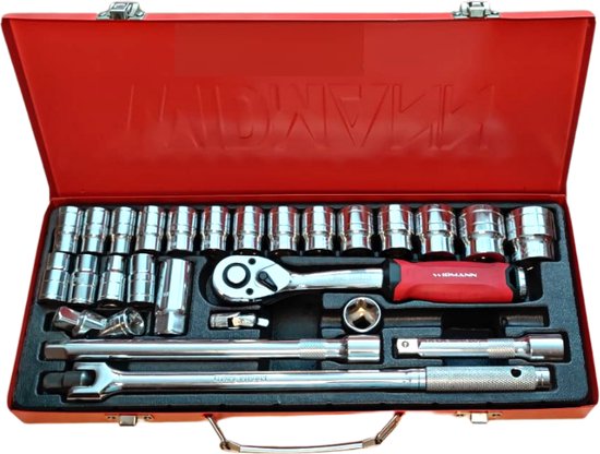 Widmann 26 Stuks Gereedschap Set - Dopsleutel - Gereedschap ...