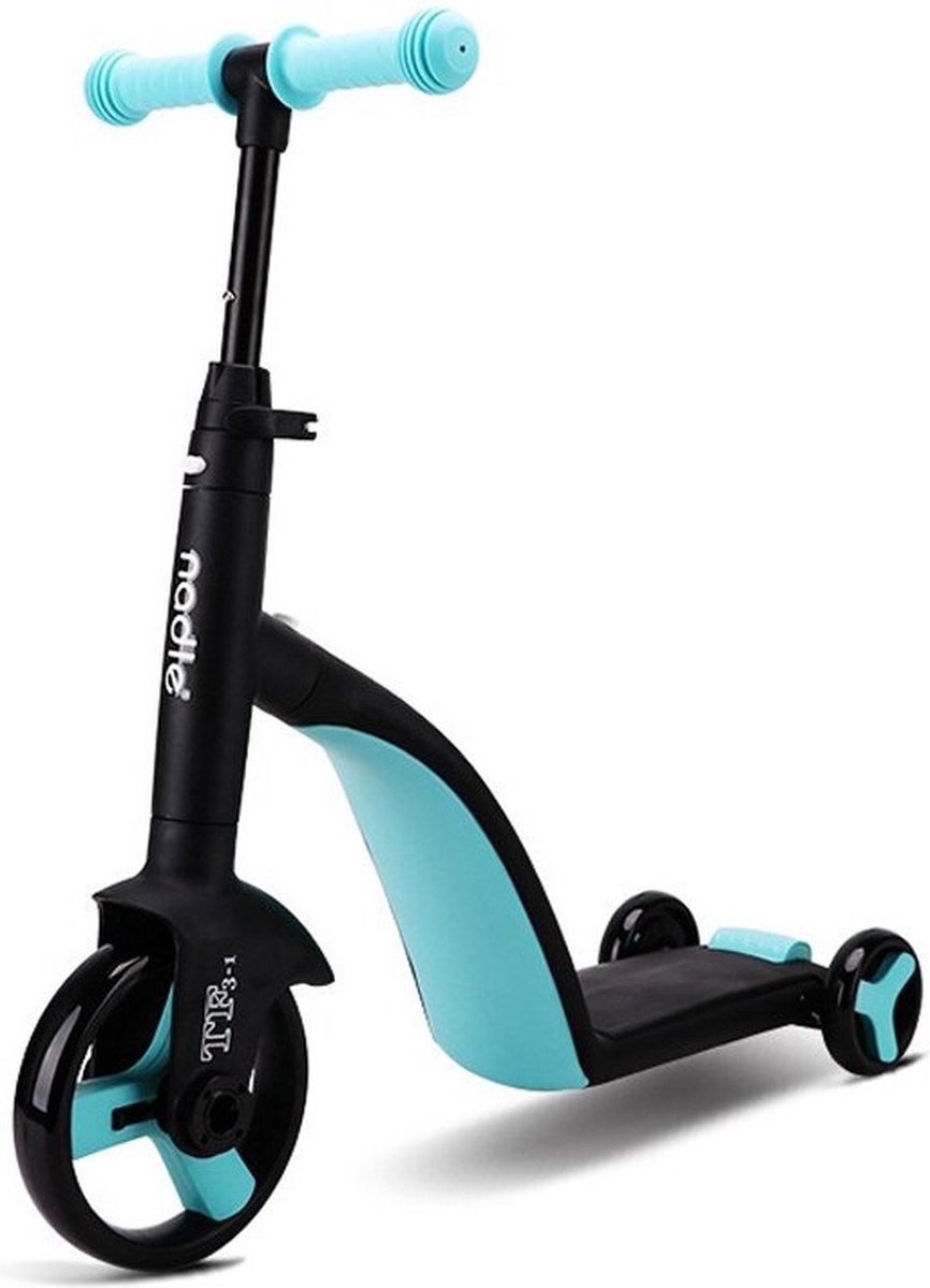 Kinder step Naadle 3 in 1 Loopfiets Kinderstep Driewieler Rijden Kinder ...