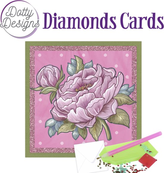 Dotty Designs Cards Large Pink Peony | bol.com