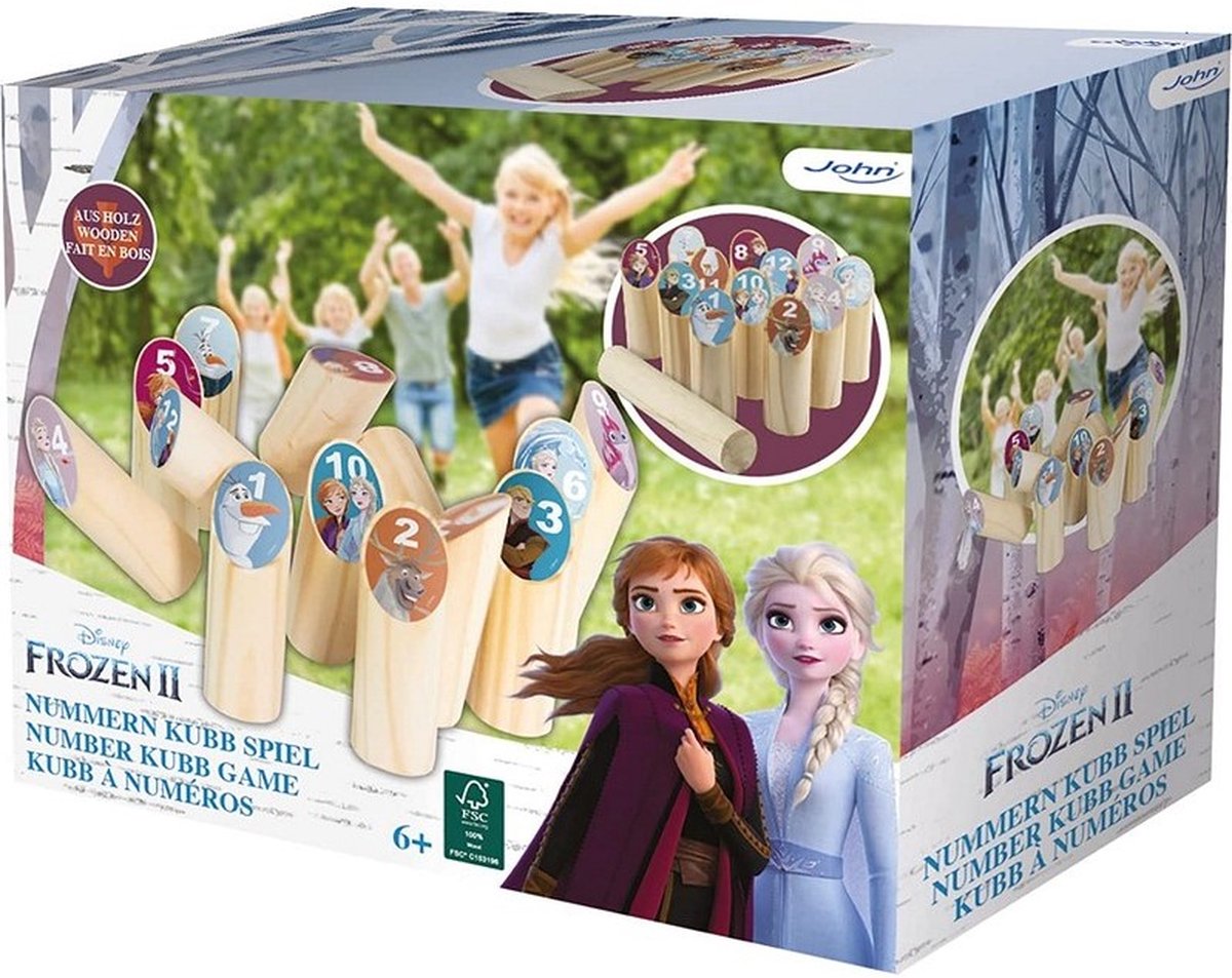Frozen 2 Kubb Game nummers - Buitenspel - Voor kinderen - Hout | bol.com