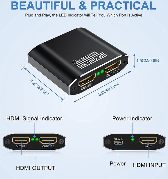 HDMI Splitter - HDMI Switch | bol