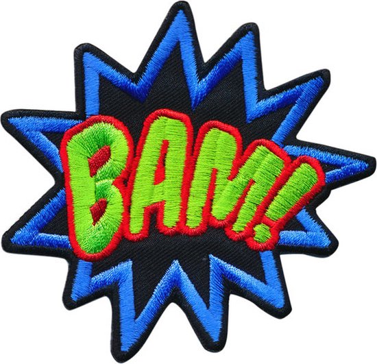 Patch Strijkembleem BAM Letters 9 5 X 9 5cm Bol patch-strijkembleem-bam-letters-9-5-x-9-5cm-bol