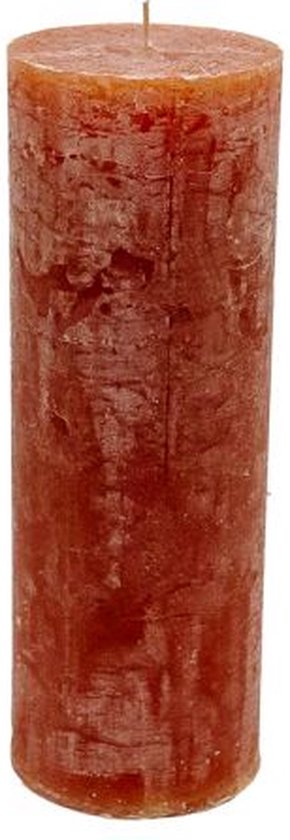 Ornina - Rustieke Kaars 20cm - Cognac | bol