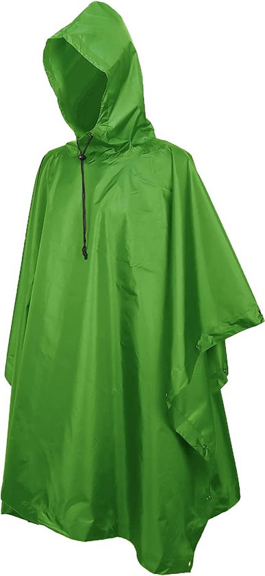 Regenponcho, waterdichte regencape met capuchon, multifunctionele ...