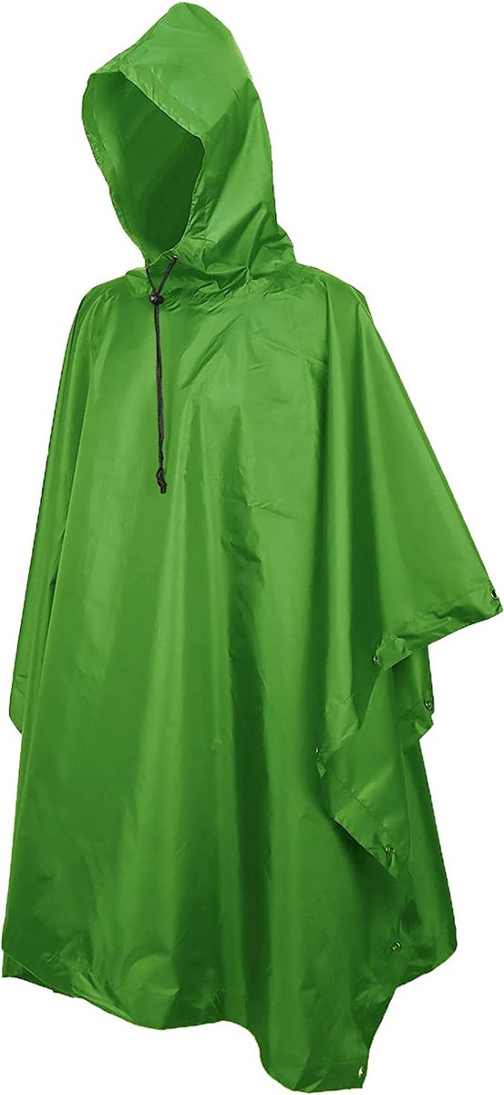 Regenponcho, waterdichte regencape met capuchon, multifunctionele regenjas,... | bol.com