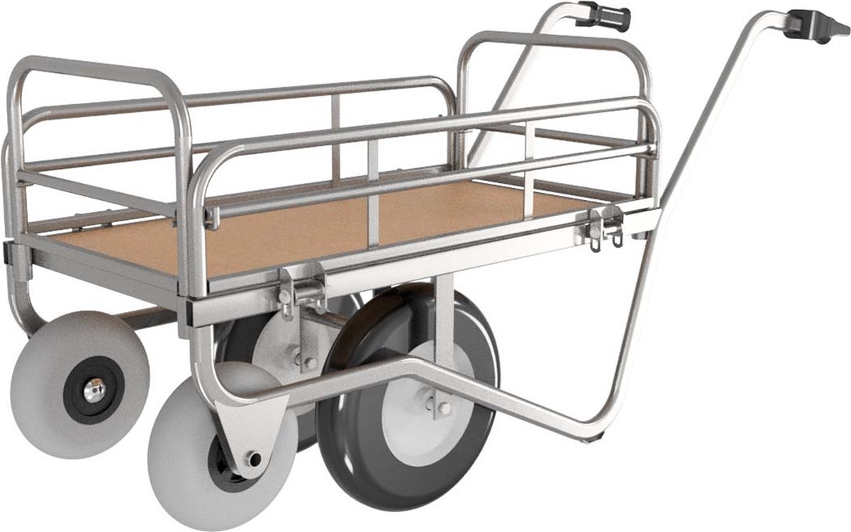 Matador bloemenwagen / handkar Medium met kantelbare zijhekken en ...