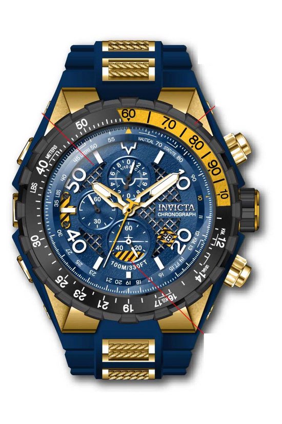 Invicta Aviator 40125 Quartz Herenhorloge - 54mm | bol.com