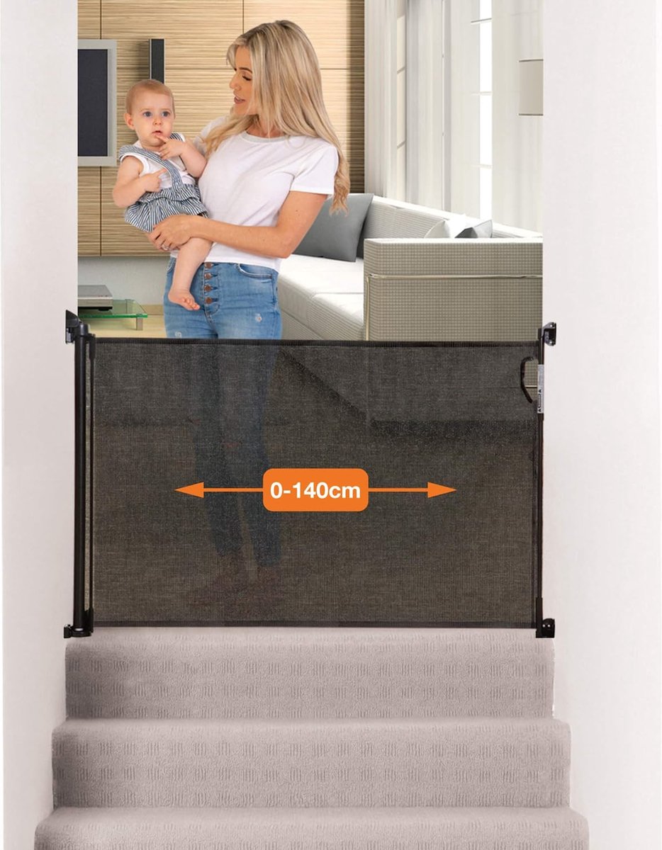 Traphekje – Stair Gate – Stair Fence – Hondenhekje - Trapbescherming ...