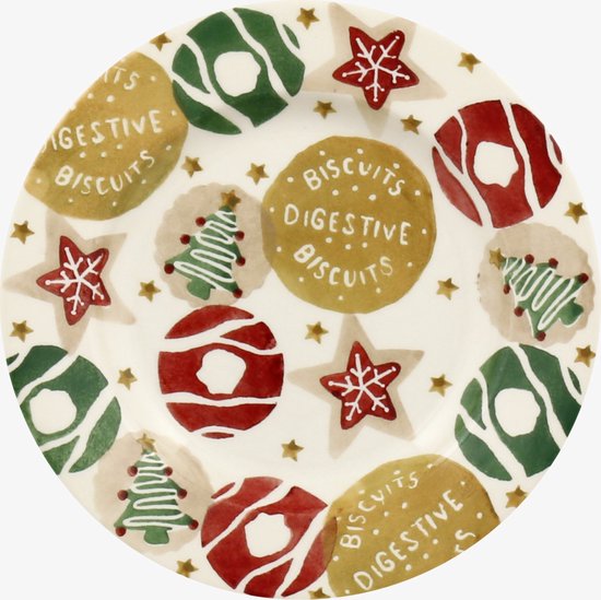 Emma Bridgewater Christmas Plate 6,5 (16.5 cm) Inch Biscuits | bol