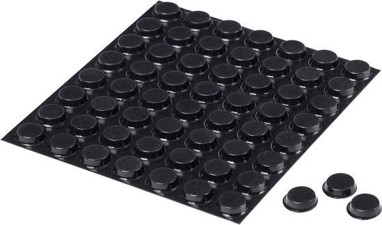 3M SJ 5012 MPBB Apparaatvoet - Zelfklevend, Rond Zwart - 12.7 x 3.5 mm ...