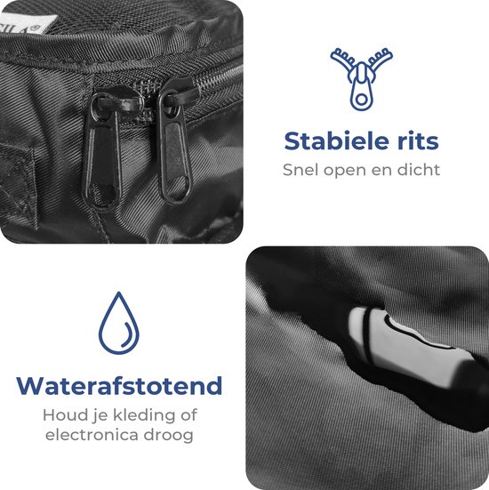 Basila® Packing Cubes - 9 Delig - Koffer Organizer - Zwart | bol.com