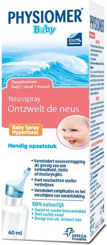 Physiomer® Hypertone Baby Spray 60 ml Verstopte Neus Baby | bol