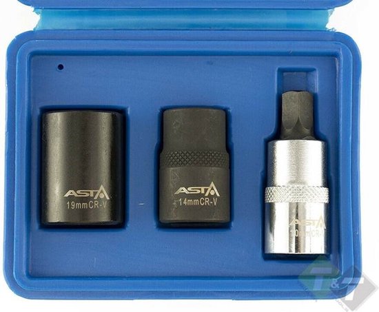 Remklauw doppen set - 3 delig - Remklauw dopset - ASTA | bol