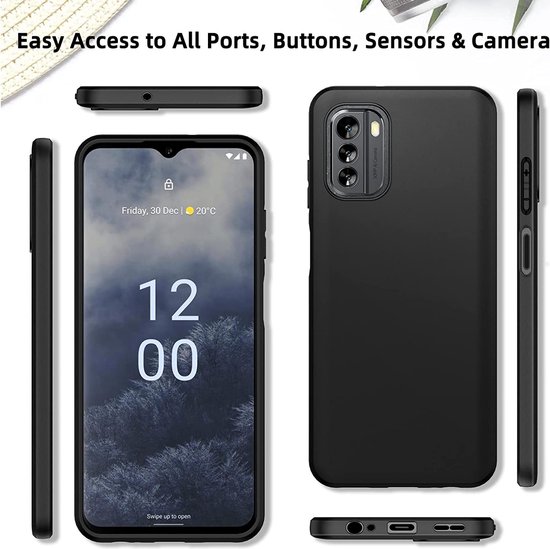 Nokia G60 5G Hoesje Zwart - Siliconen Back Cover | bol.com