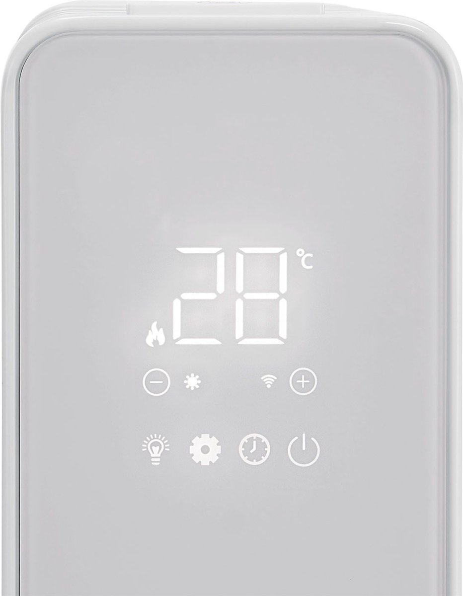 Elektrische verwarming / radiator - 2500 Watt - Wit - Incl. Wifi, App ...