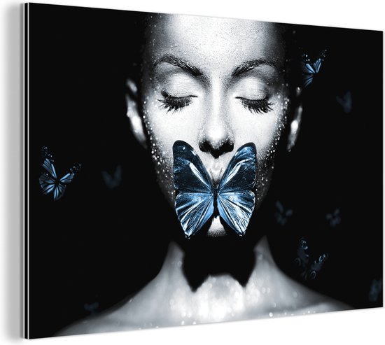 Décoration murale Métal - Aluminium Peinture Industrielle - Femme ...