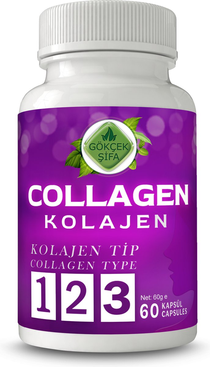 Collageen Extract Capsule - 60 Capsules - Collagen Type 1, 2, 3 - Voor Huidgezondheid,... | bol.com