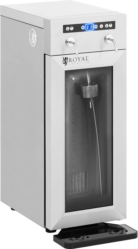 Royal Catering Wijnkoelkast - met tap - 2 flessen - roestvrij staal ...