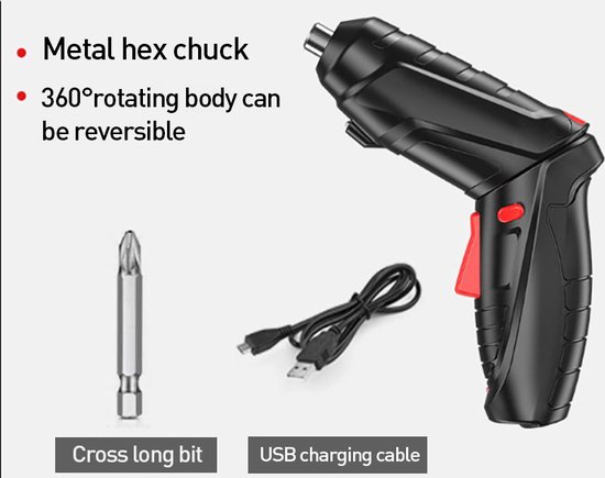 Elektrische Schroevendraaier - 3.6V - Elektrische Schroevendraaier Bit ...