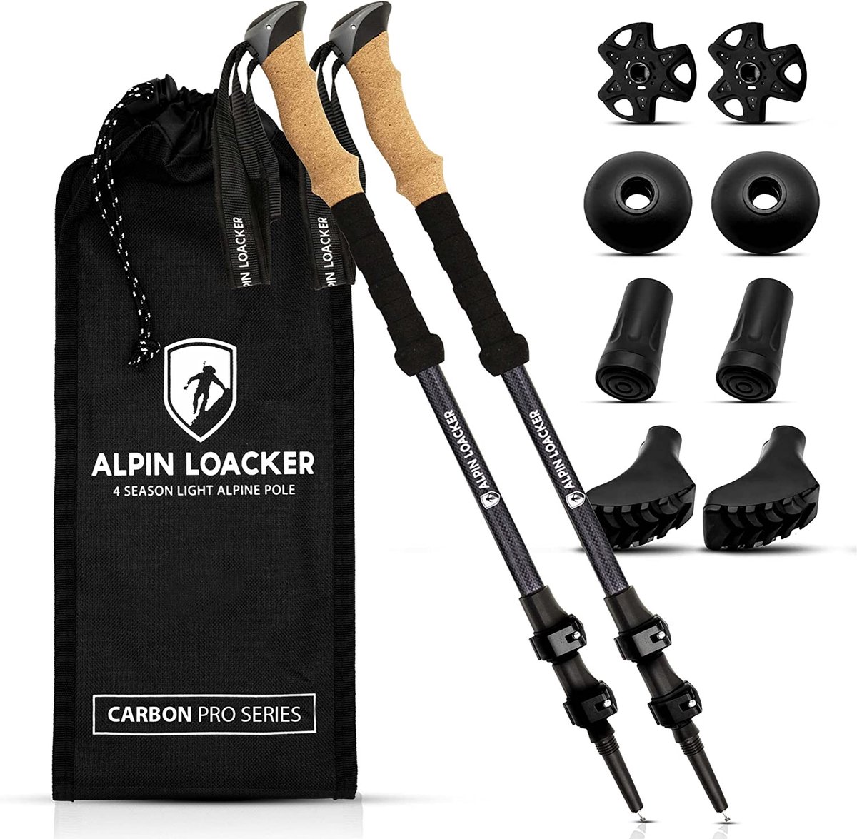 Luxe Nordic wandelstok - Nordic walking stokken - wandelen bergen ...