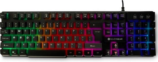Gaming toetsenbord / Keyboard met Ledlicht - Zwart / Multicolor - 12 x ...