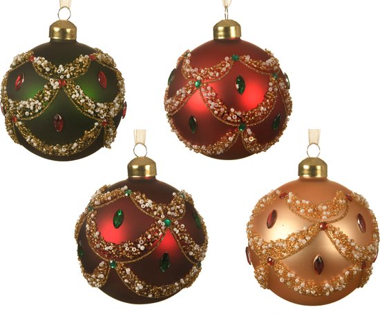 Kerstbal glas d8cm a4 | bol