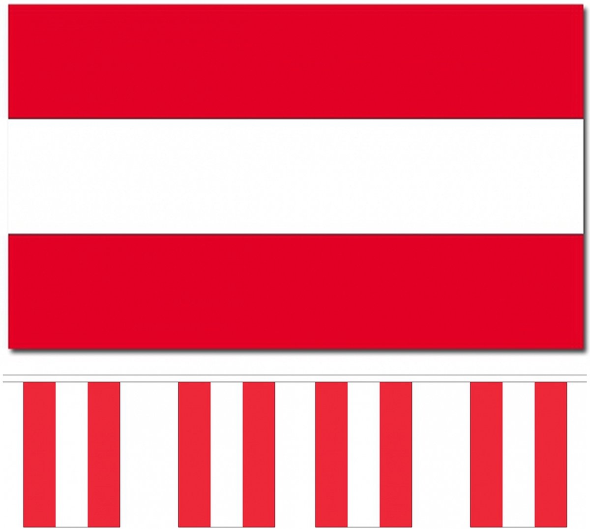 Bellatio Decorations - Vlaggen versiering - Oostenrijk - Vlag 90 x 150 cm en... | bol.com