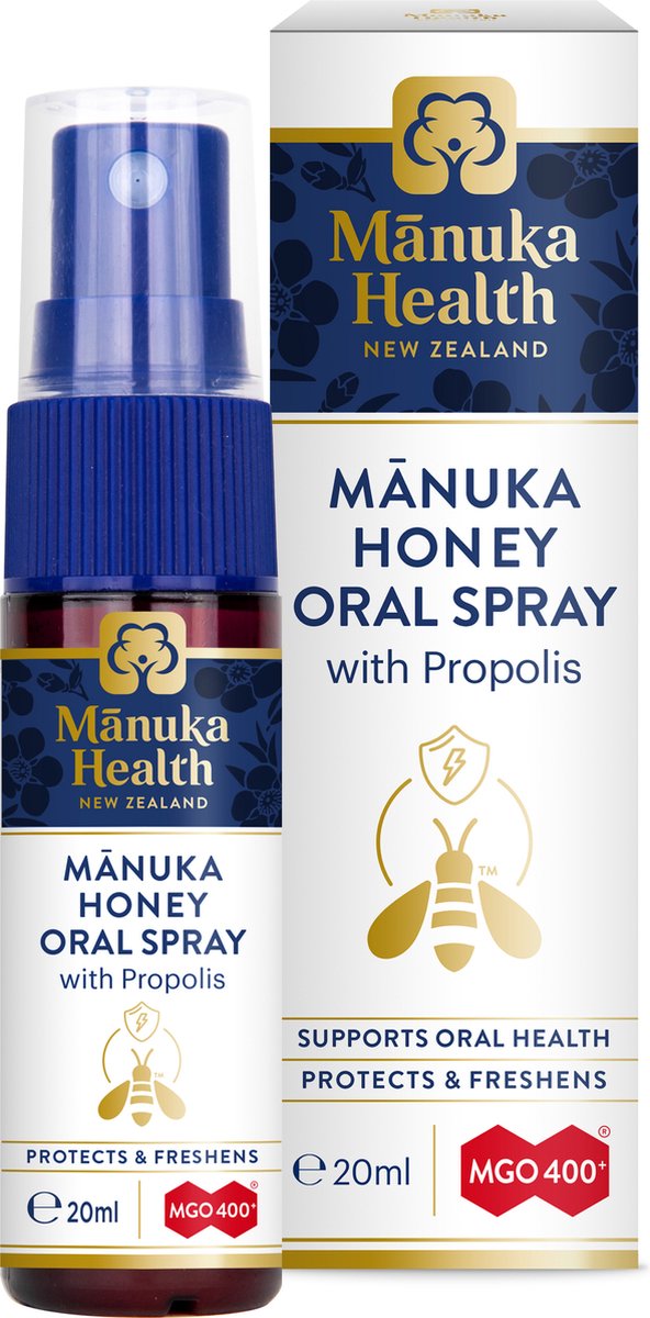 Manuka Health - Miel de Manuka MGO 400+ - Spray buccal - Manuka santé ...
