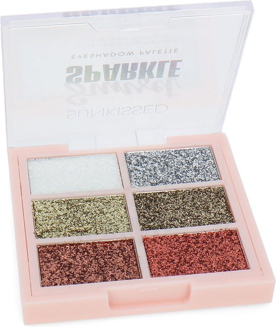 Sunkissed Intensely Pigmented Pressed Glitters Oogschaduw Palette ...