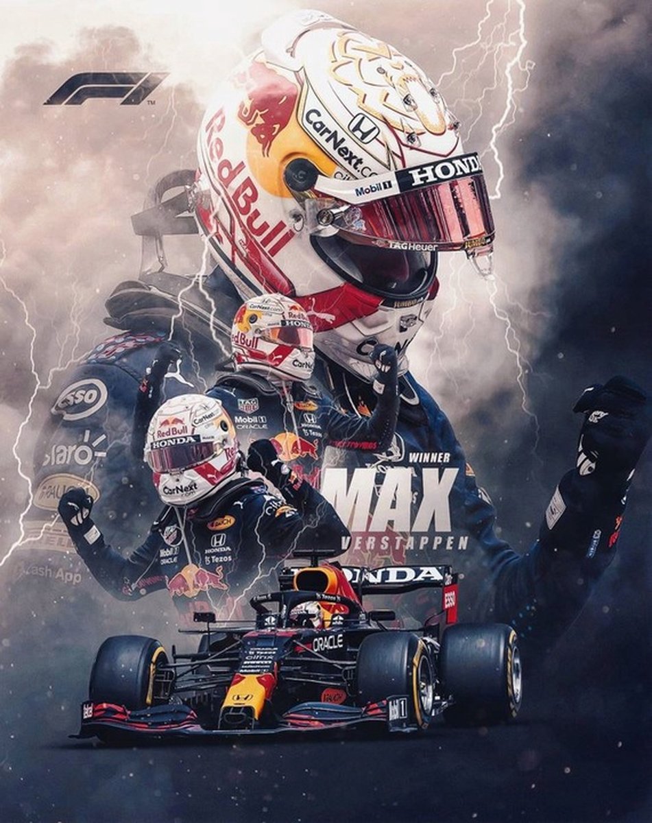 Mivida - Max Verstappen - Max Verstappen Poster - Poster - 70x100cm ...