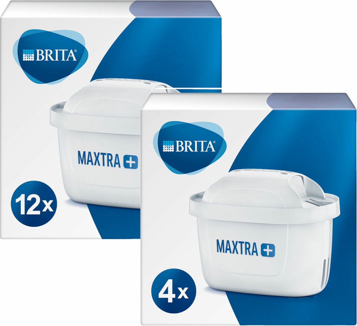 BRITA - Waterfilterpatroon - MAXTRA+ 12Pack + MAXTRA+ 4Pack ...