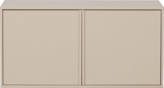 vtwonen Daily Kast Double - Grenen - Dakargrau - 50x100x58 | bol