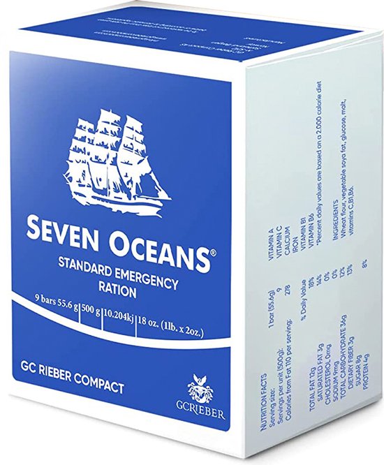 Seven Oceans Emergency Ration - 500 grammes - 2500 calories | bol.com