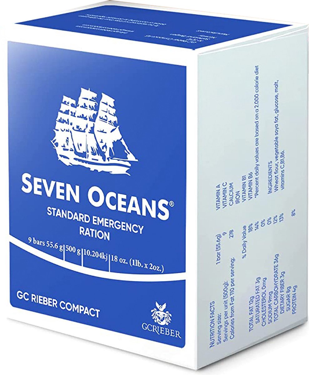 Seven Oceans Emergency Ration - 500 grammes - 2500 calories | bol.com