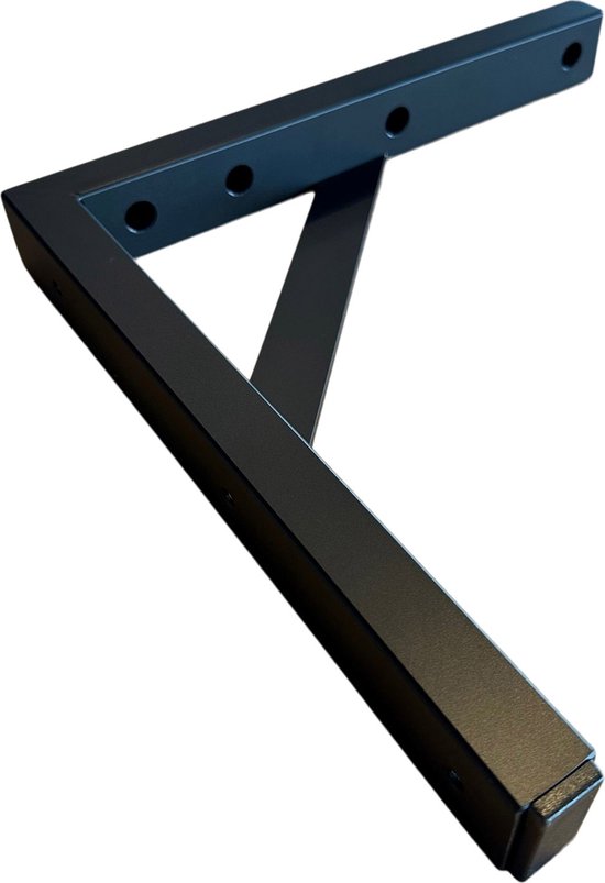 LIROdesign - plankdrager - schapdrager met schoor staal zwart 30 x 30 ...