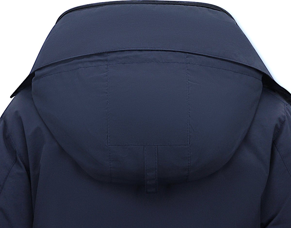 Dames Winterjassen Halflang Gewatteerd - 7603 - Blauw | bol.com