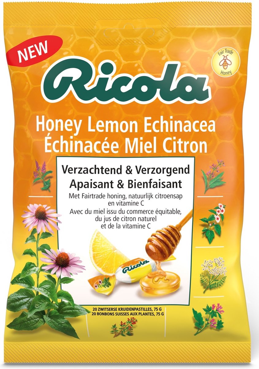 Ricola Honey Lemon Echinacea Kruidenpastilles 12 x 75GR ...