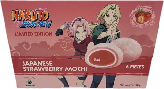 Naruto Shippuden Anime - Japanse Strawberry Mochi box - Limited Edition ...