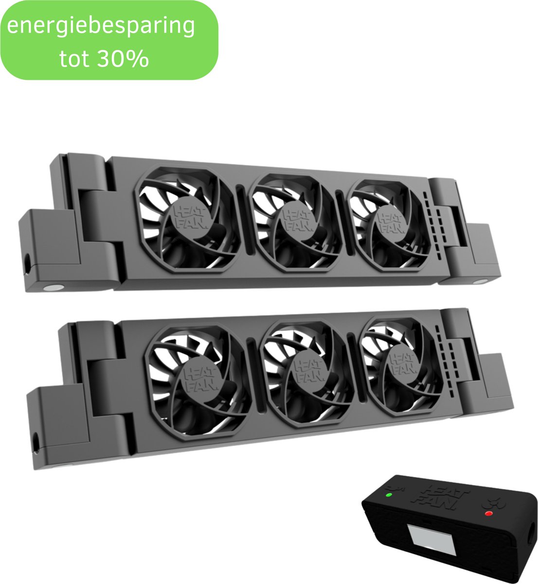 Cleanheat- Radiator Ventilator Duo Zwart – Radiator Booster 3 ...