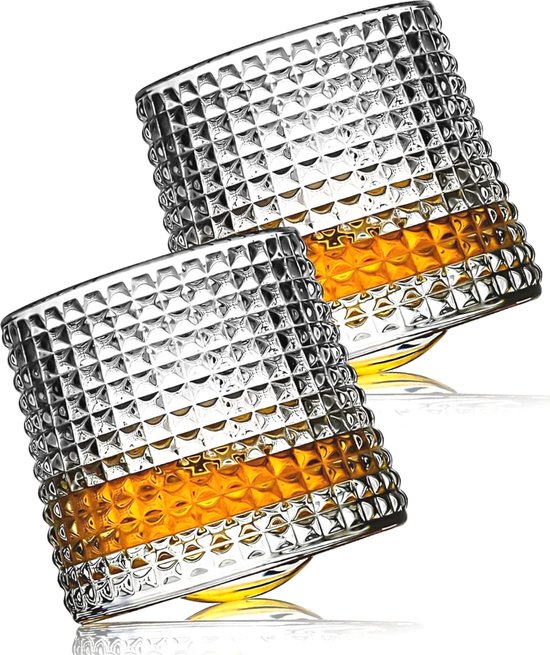 House of Husk Set de 2 verres à whisky - Verres à whisky - Rotation à ...