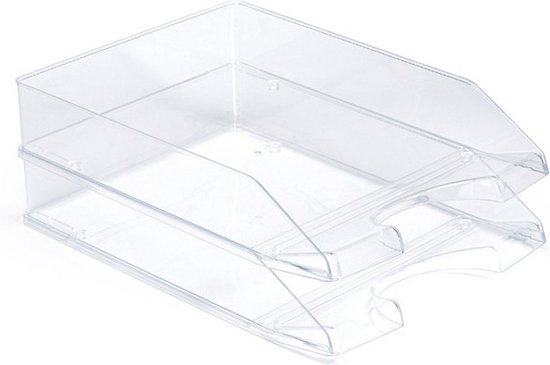 Esselte brievenbak transparant A4 3x stuks - Kantoor postbakjes ...