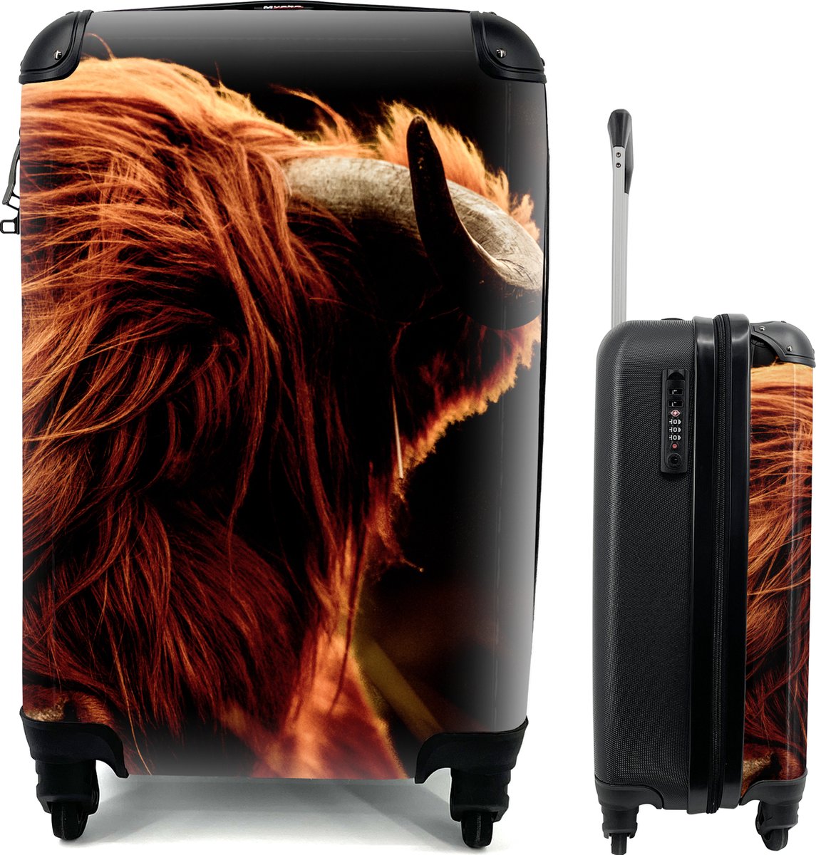 Valise MuchoWow® - Highlander écossais - Vache - Cornes - Portrait ...