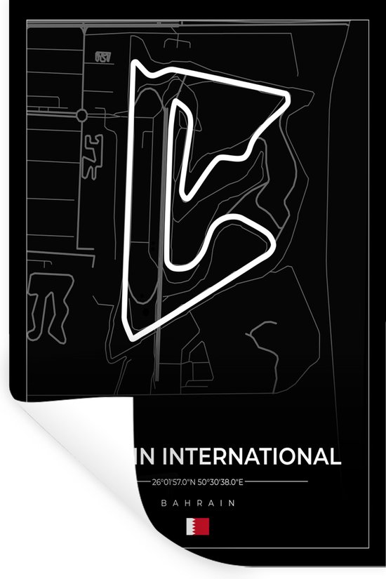 Muurstickers - Sticker Folie - Formule 1 - Racebaan - Bahrain ...