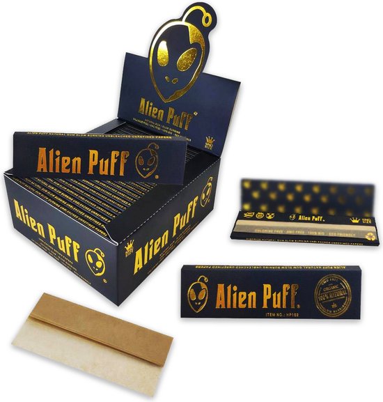 Alien Puff - Kingsize Slim - Unbleached - Lange vloei - smalle vloei ...